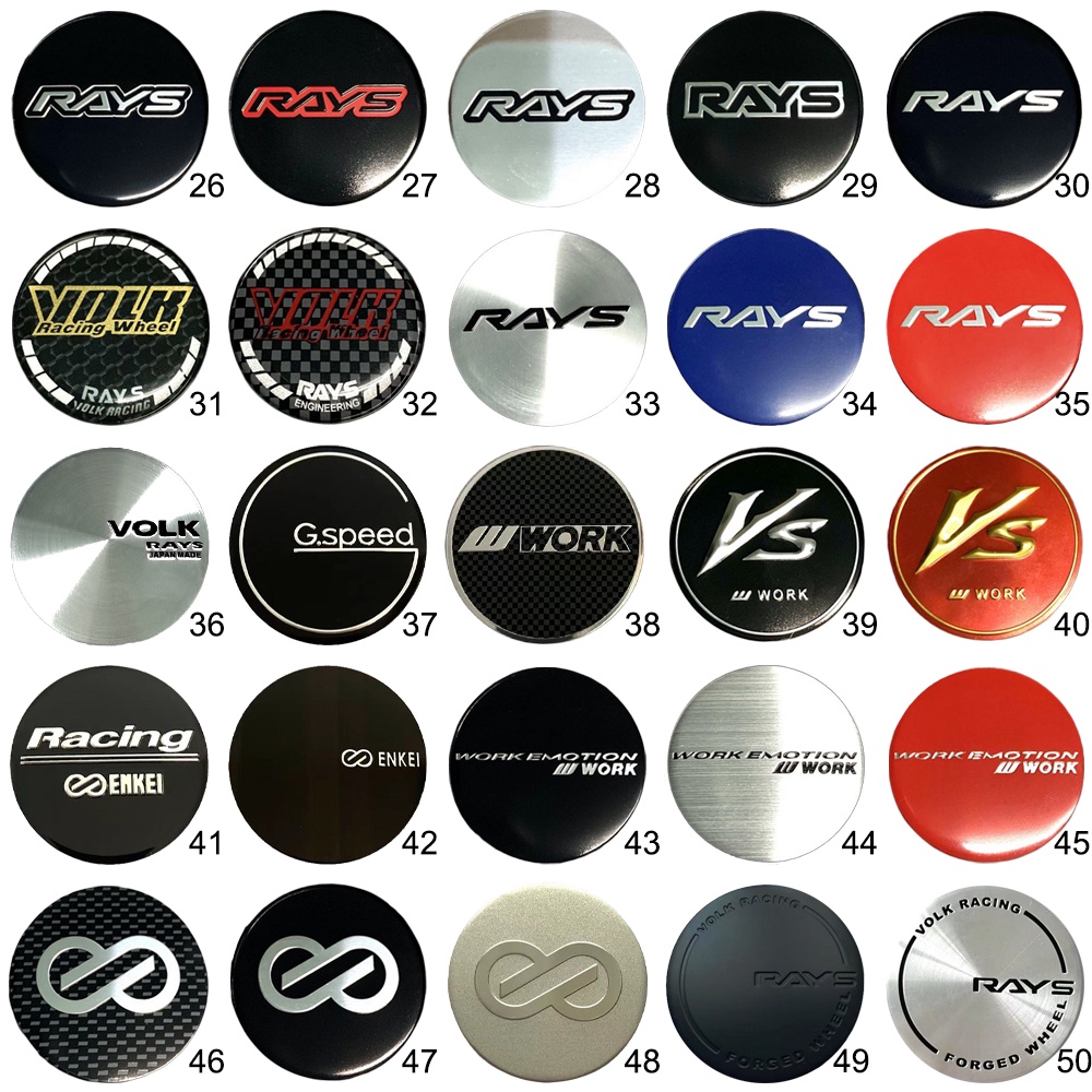45MM vossen rays enkei work SSR CAR Wheel Center Cap Emblem Sticker | Shopee Malaysia