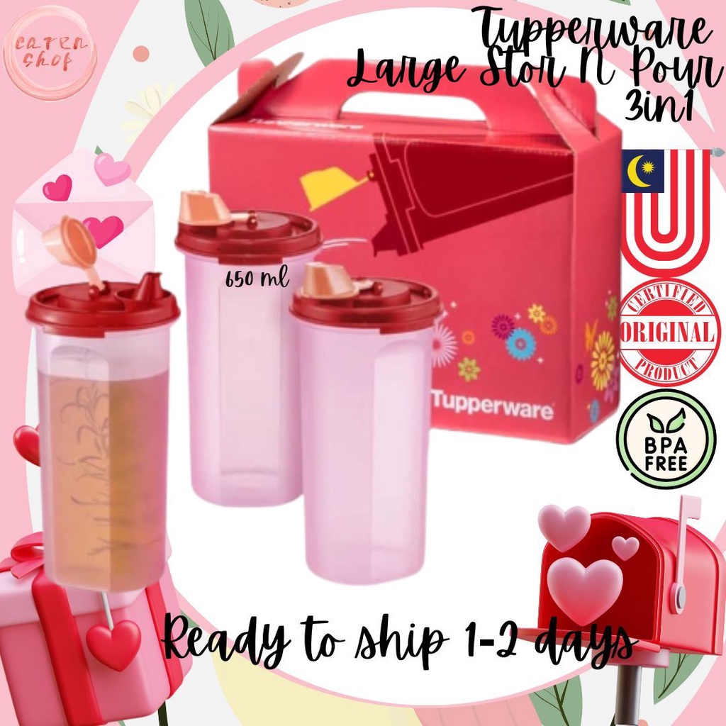 🎁 Hadiah Tupperware🎁REKA PESANAN Wish card 🎁Tupperware GIFT BOX Large ...