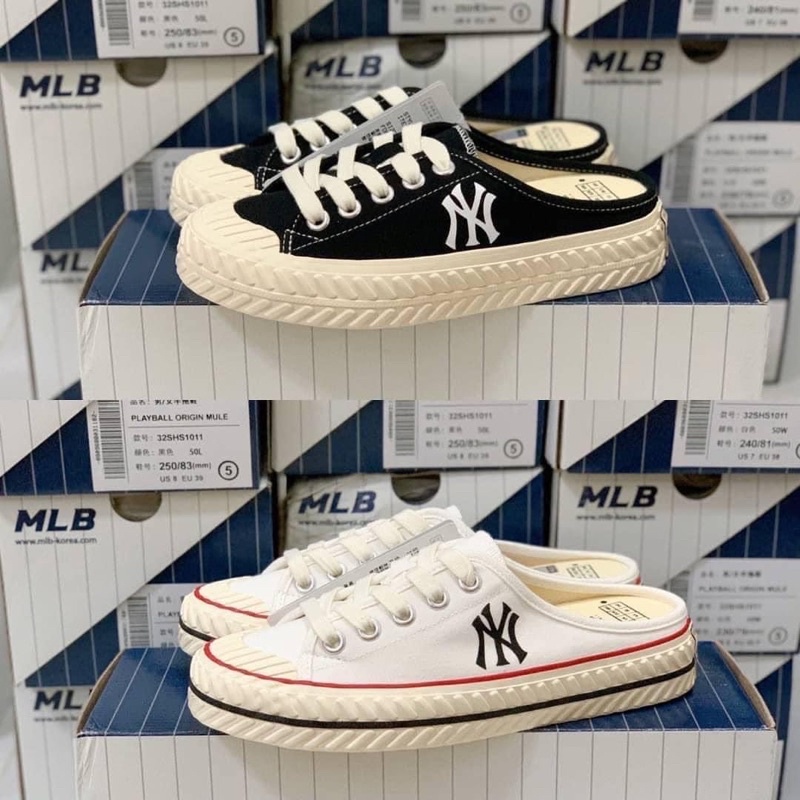 [FAKE 10 TIMES RETURN] MLB Playball Origin Mule New York Yankees Heel Pedal Shoes 3Amuua11N ...