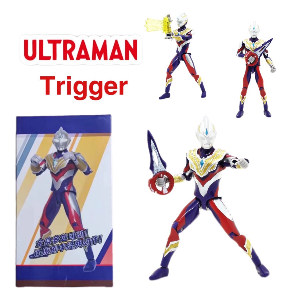 OEM 17cm SHF Ultra Act Action Figure Ultraman Trigger Multi Type Tiga ...