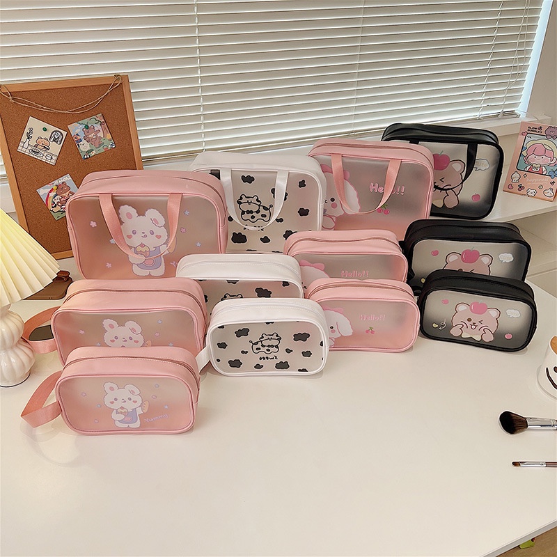 [Ready Stock] Korean Large Capacity Cosmetic Bag Portable Travel Wash ...