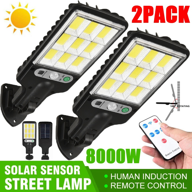 8000W Solar Light Lampu LED Solar Taman Street Solar Light Outdoor ...