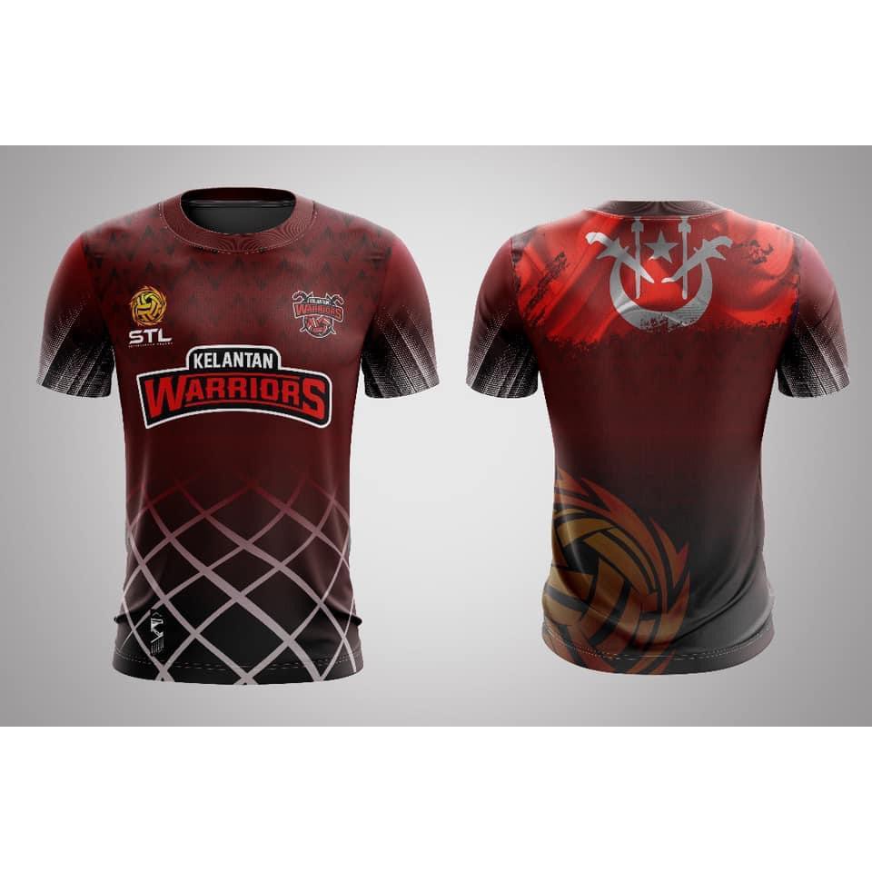 Jersi Full Sublimation Kelantan Warriors Sepak Takraw League STL | STL ...