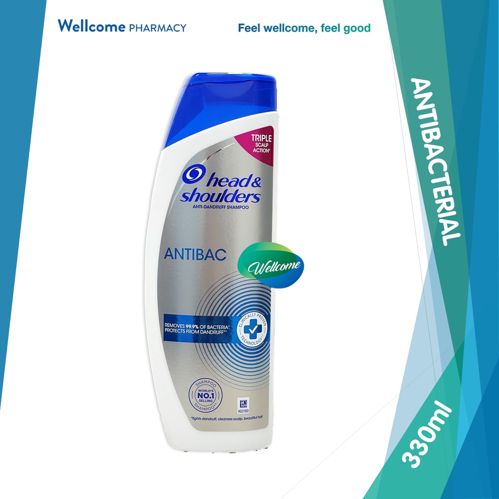 Head & Shoulders AntiBac Triple Action Shampoo - 330ml | Shopee Malaysia