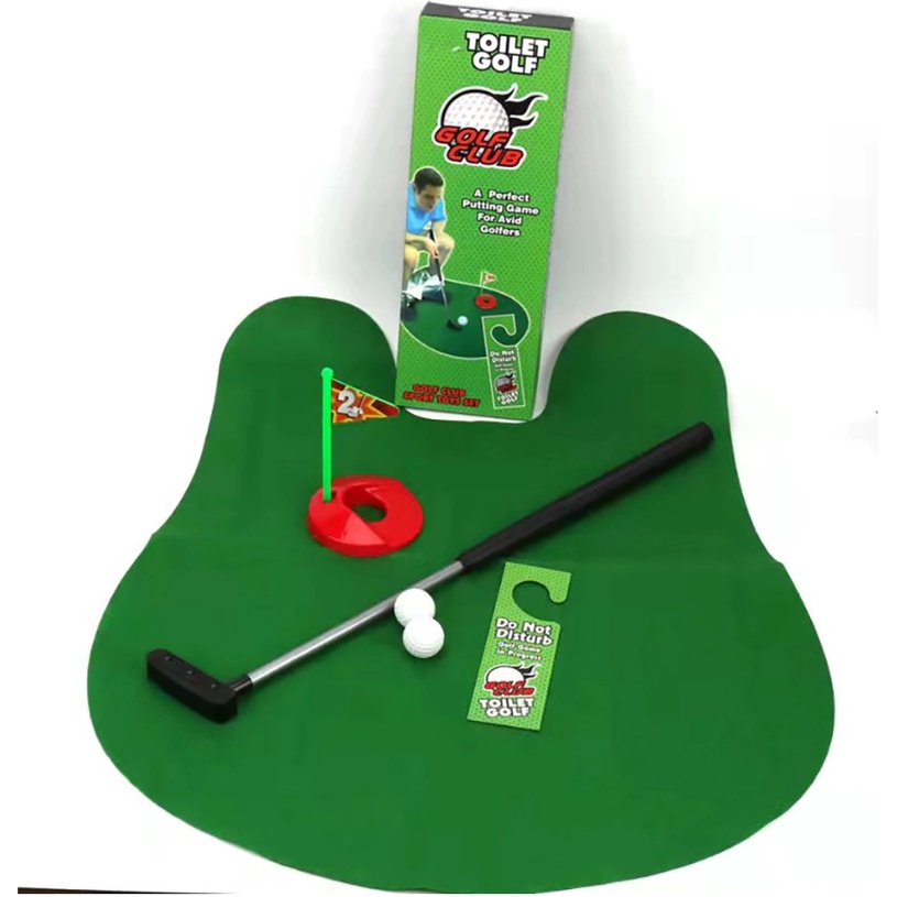 MINI Golf Toys Set Toilet Golf Children Kids Adult Golf Toys Playing ...