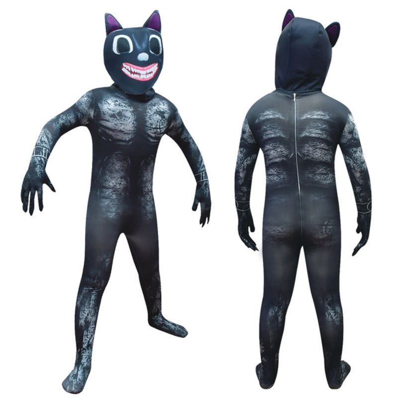 Halloween Cosplay Costume Jumpsuit and Mask Horror Urban Legend SCP ...