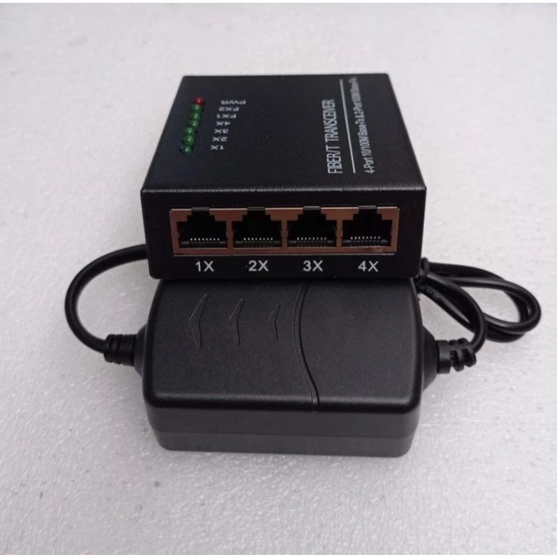 Media Converter Ethernet Fiber Switch FO 2 SC 4 LAN 10/100 Ethernet Fiber Switch | Shopee Malaysia