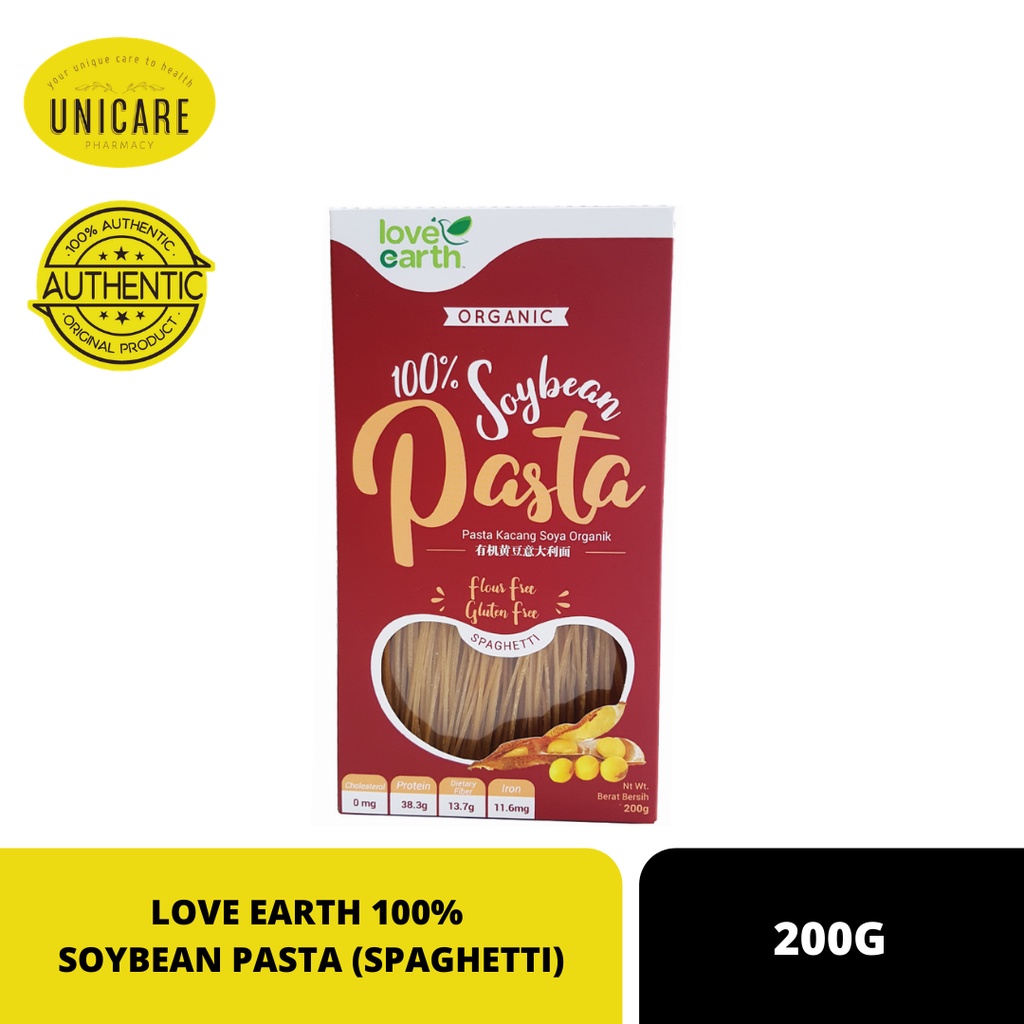 LOVE EARTH 100% SOYBEAN PASTA 200G (SPAGHETTI) | Shopee Malaysia