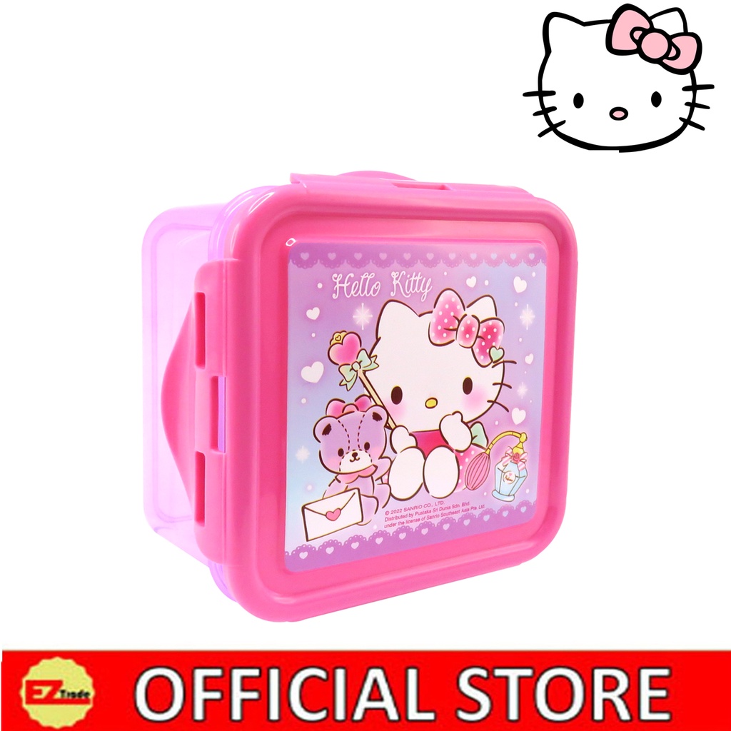 Hello Kitty Square Lunch Box/baby Tupperware/ready stock/7508/凯蒂猫便当盒/现货 ...