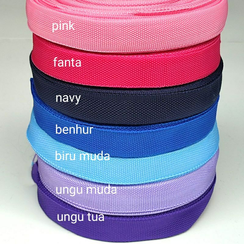 Best Selling!! Color webbing Strap Bag 2cm Seam Edge 1 roll 27 Meters ...