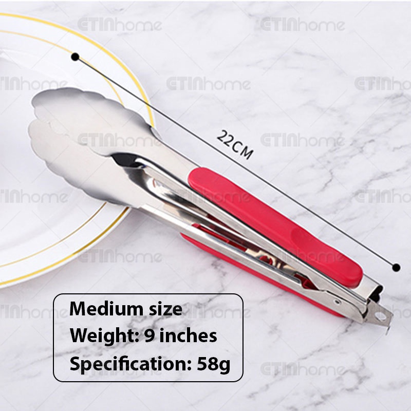 Food Clipper Stainless Steel Kitchen Tong Salad Buffet Catering ...