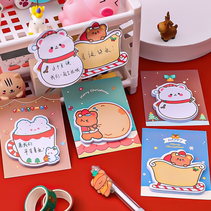Door Gift Free Gift Christmas Memo Pad sticky note Post it sticker ...