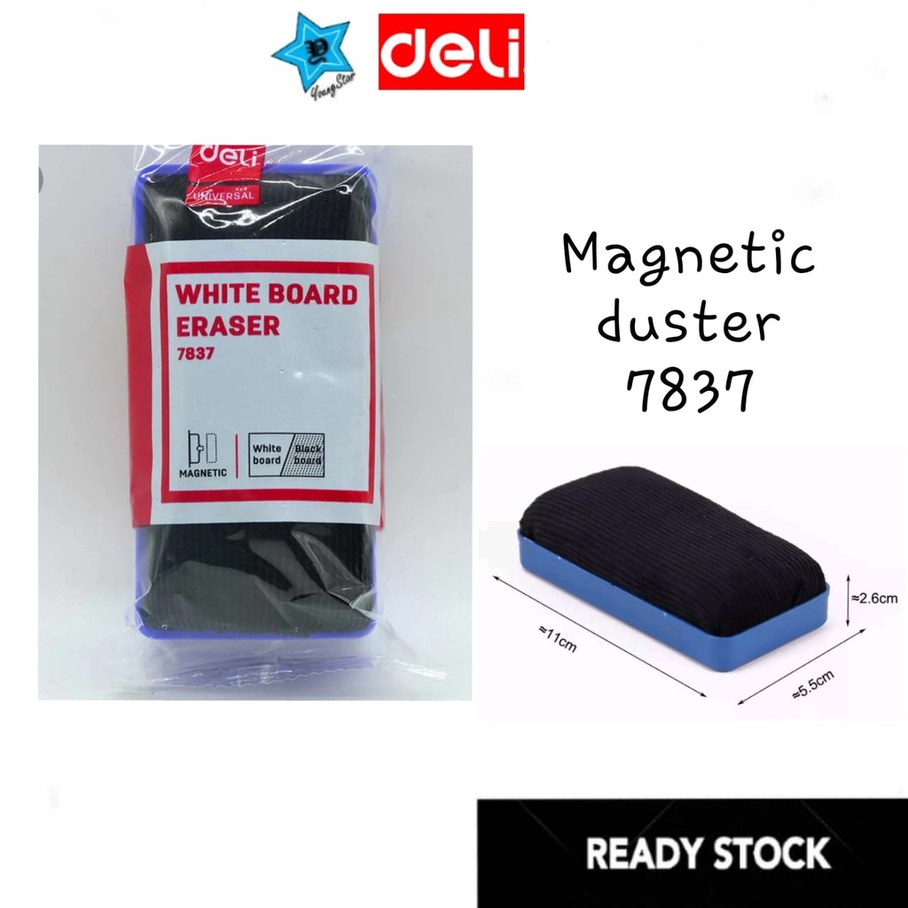 Deli 7837 Whiteboard Eraser Magnetic Whiteboard Duster | Shopee Malaysia
