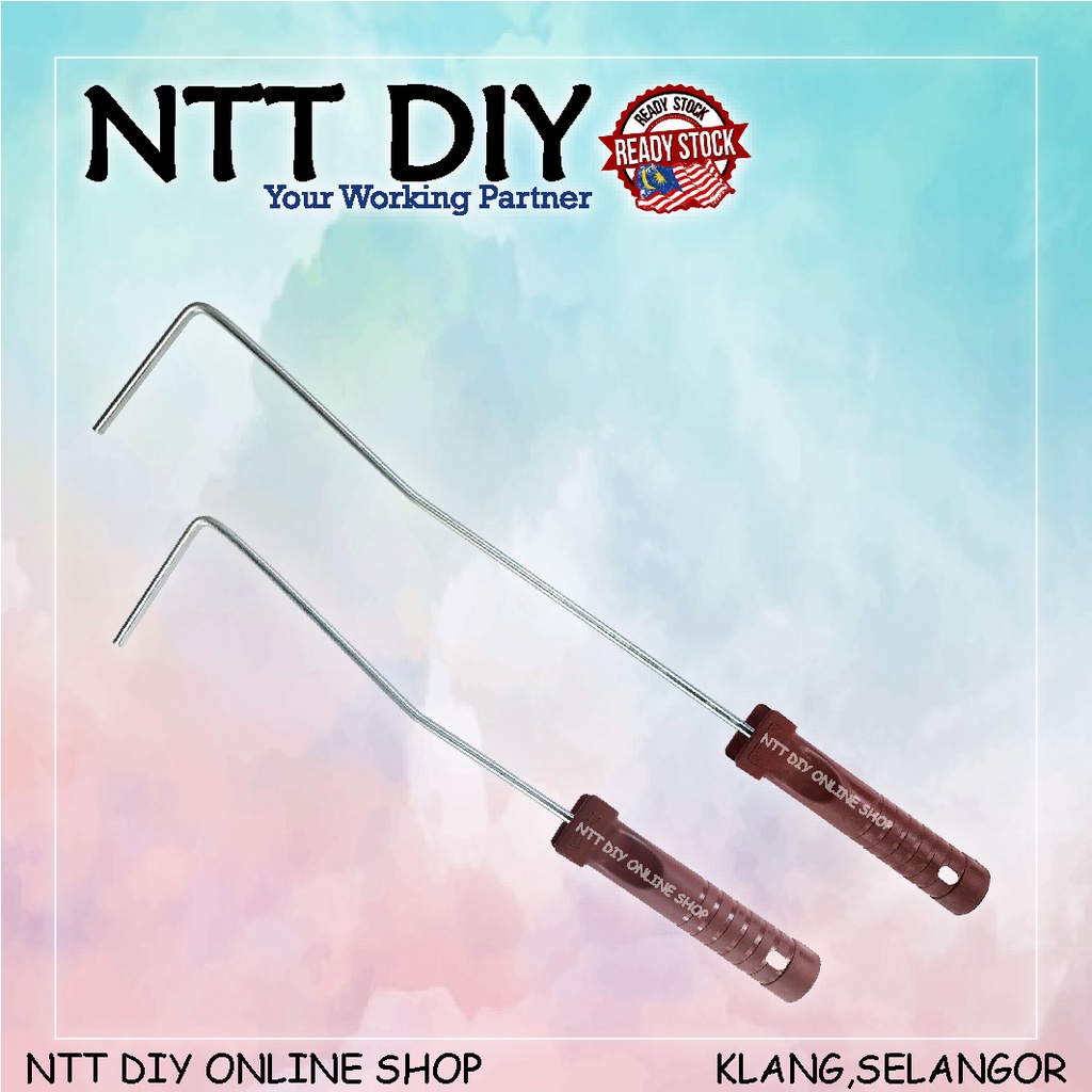 NTT DIY 4 Inch Paint Roller Handle 18 Inch or 24 Inch use for install ...