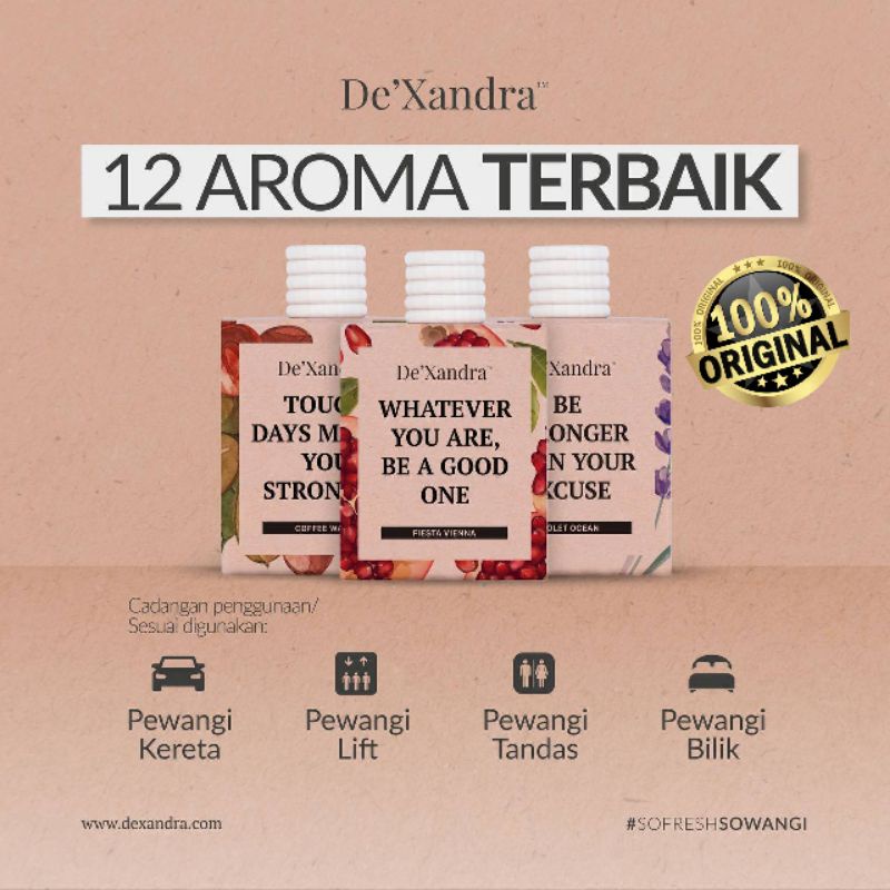 Dexandra Air Freshner 💯 ORIGINAL HQ.. TRUSTED AGENT | Shopee Malaysia