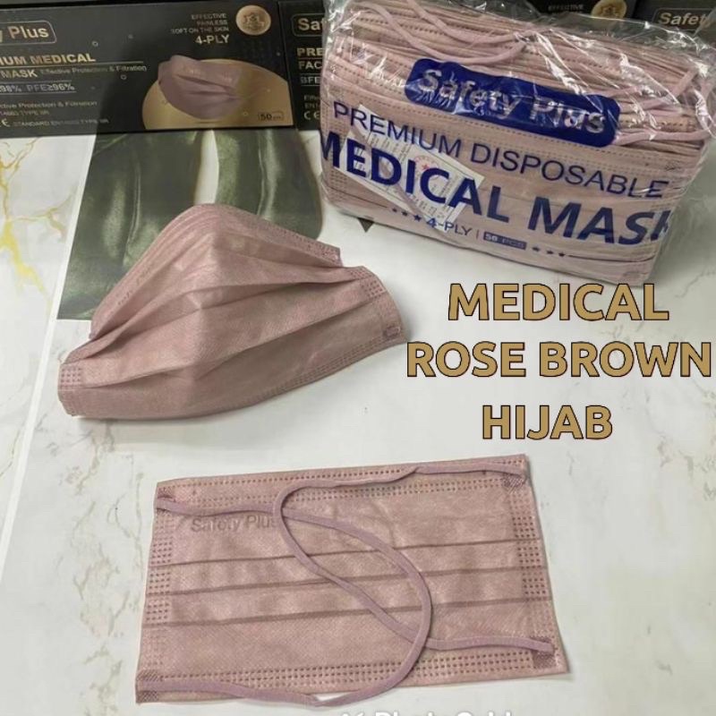 𝐒𝐚𝐟𝐞𝐭𝐲 𝐏𝐥𝐮𝐬 𝐌𝐄𝐃𝐈𝐂𝐀𝐋 𝟒𝐏𝐋𝐘 Premium Medical 4ply Head loop Face Mask ...