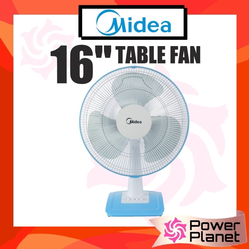 Khind 16" Table Fan TF166 / Midea 16" Table Fan MF-16FT17NB Blue 3 ...