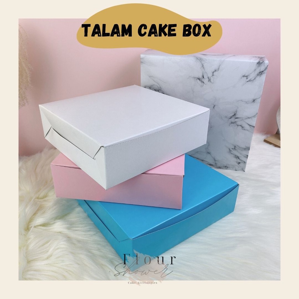 Paper Box Cake Kotak Kek | Kotak Kuih Lapis Talam Box | Kotak Pizza ...