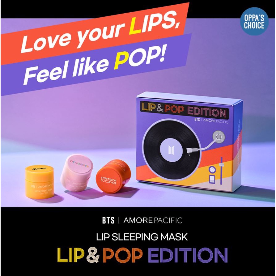 [LIMITED] BTS x AMOREPACIFIC LIP SLEEPING MASK LIP & POP EDITION (8g ...