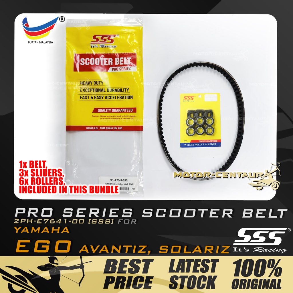 TALI SAWAT SKUTER SSS PRO SERIES SCOOTER DRIVE V-BELT, ROLLERS,SLIDERS ...