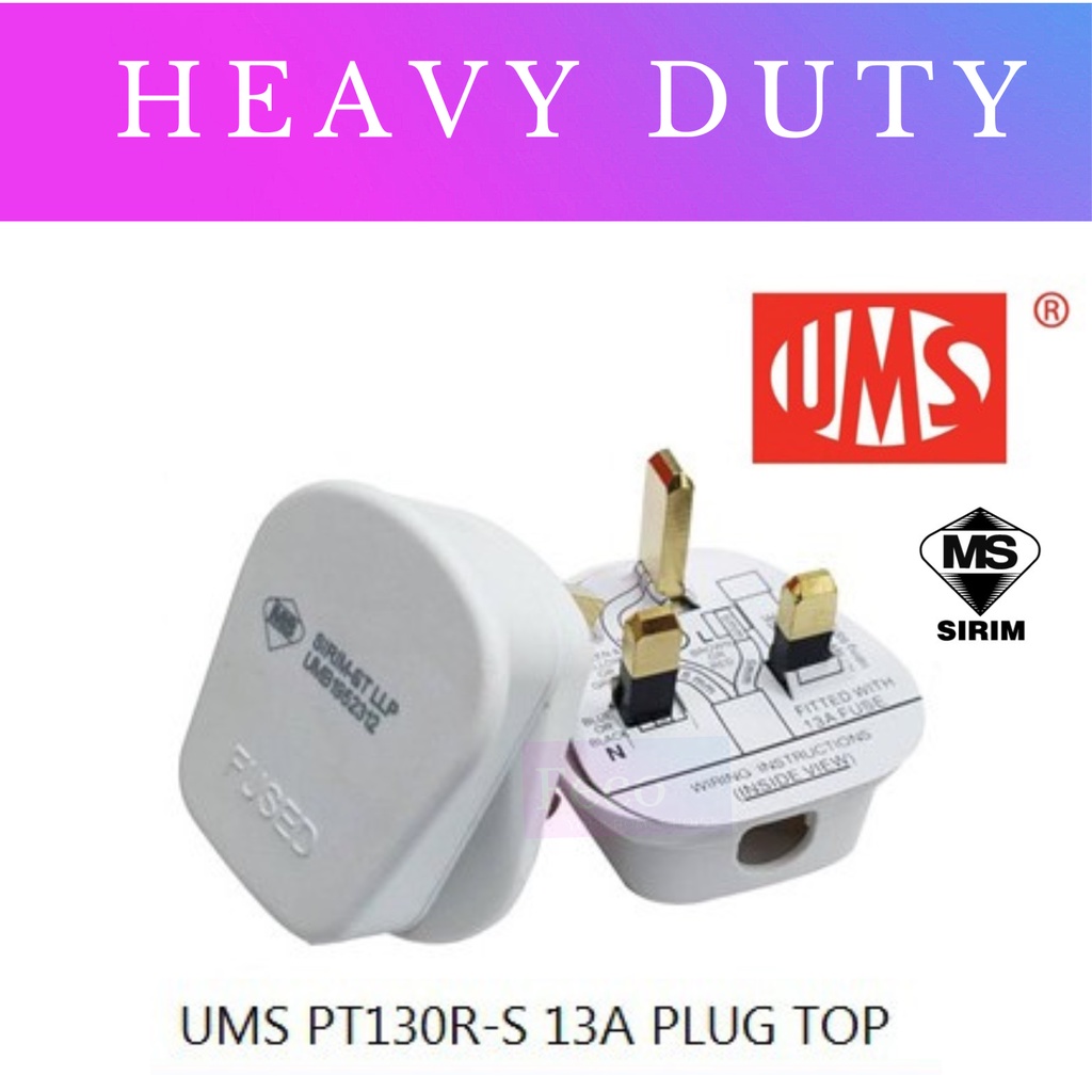 UMS 15A MK654 13A UMS Plug Top Sirim / Plugtop / kepala plug / 3pin ...