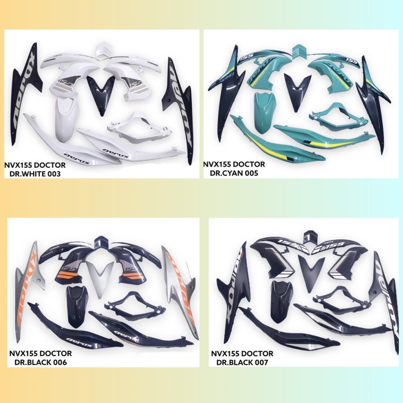 Yahama Nvx155 v1 Aerox cover set Doctor coverset sticker Taman | Shopee ...