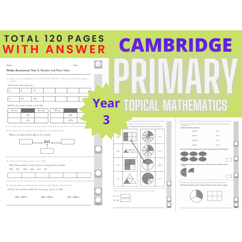 Cambridge Primary Year 3 Topical Mathematics *softcopy* | Shopee Malaysia