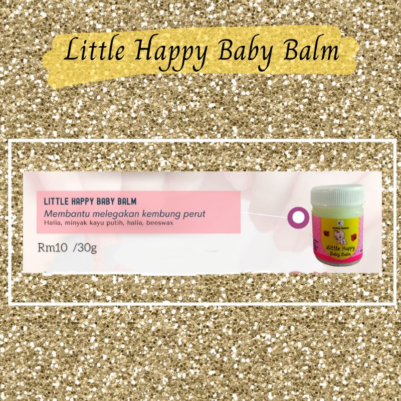 LITTLE HAPPY BABY BALM(Balm kembung perut Baby ) | Shopee Malaysia