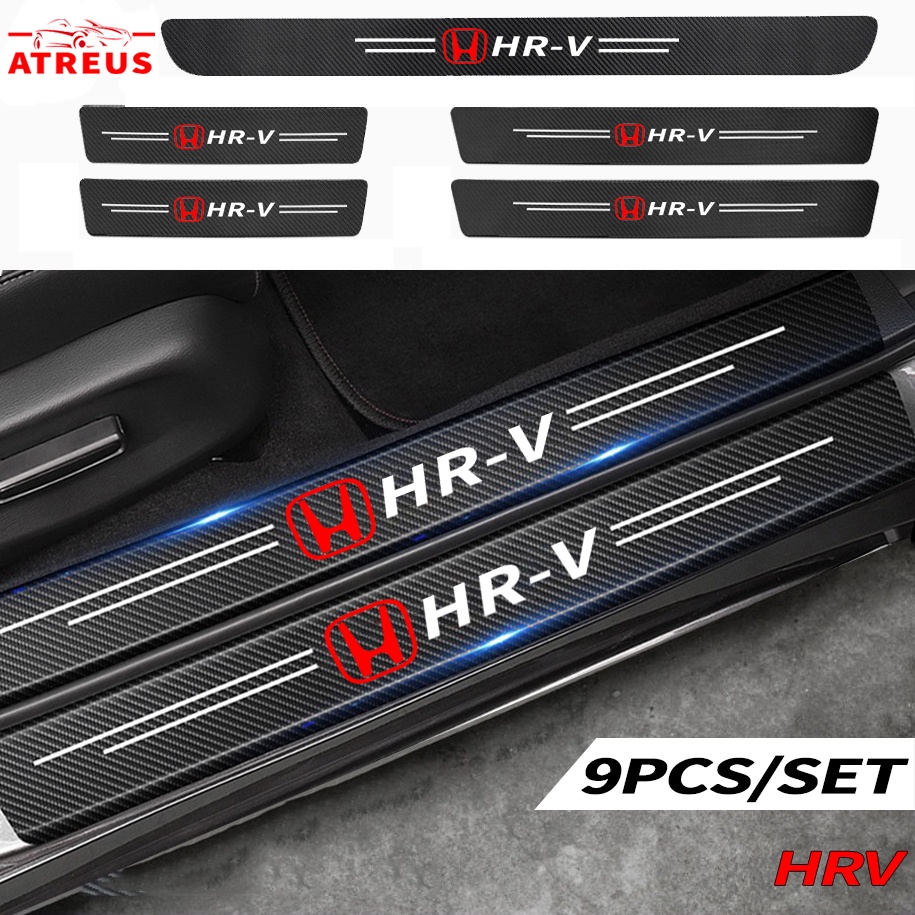 Honda HRV Carbon Fiber Car Door Sticker Protector Auto Threshold Strips ...