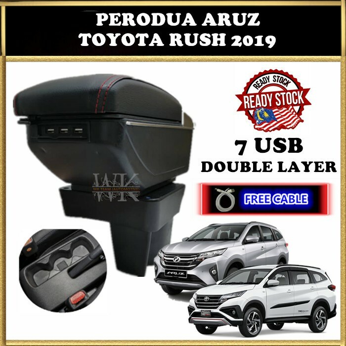 Perodua Aruz / Toyota Rush 2019 7USB 4USB 1 Layer or Double Layer Arm ...