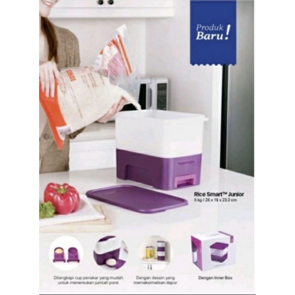 Rice SMART TUPPERWARE 5KG | Shopee Malaysia
