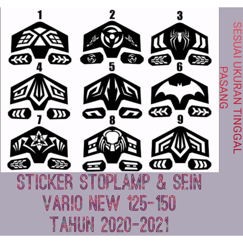 Sticker stoplamp And sein vario new 125-150 Years 2020-2021 | Shopee ...