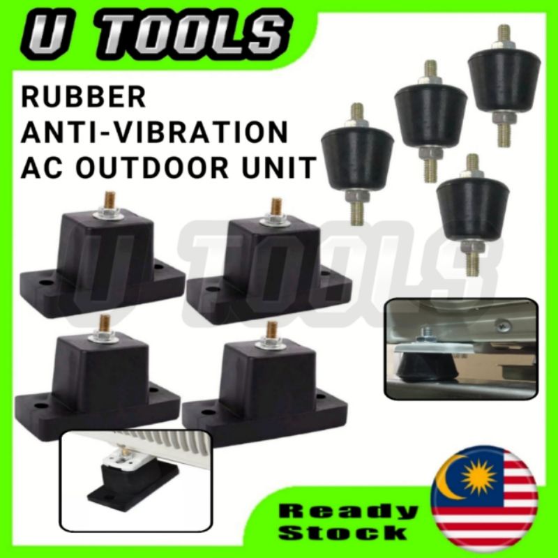 4pcs Cushion Air Conditioner Rubber Vibration Mounting Bracket Shock ...