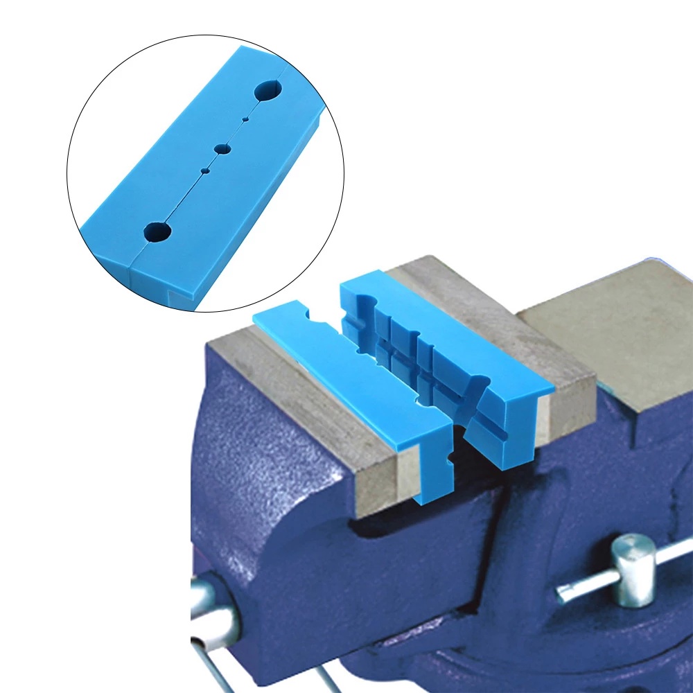 MKR 2pcs SET 5.5 INCH UNIVERSAL VISE JAWS MAGNETIC Jaws Rubber For ...