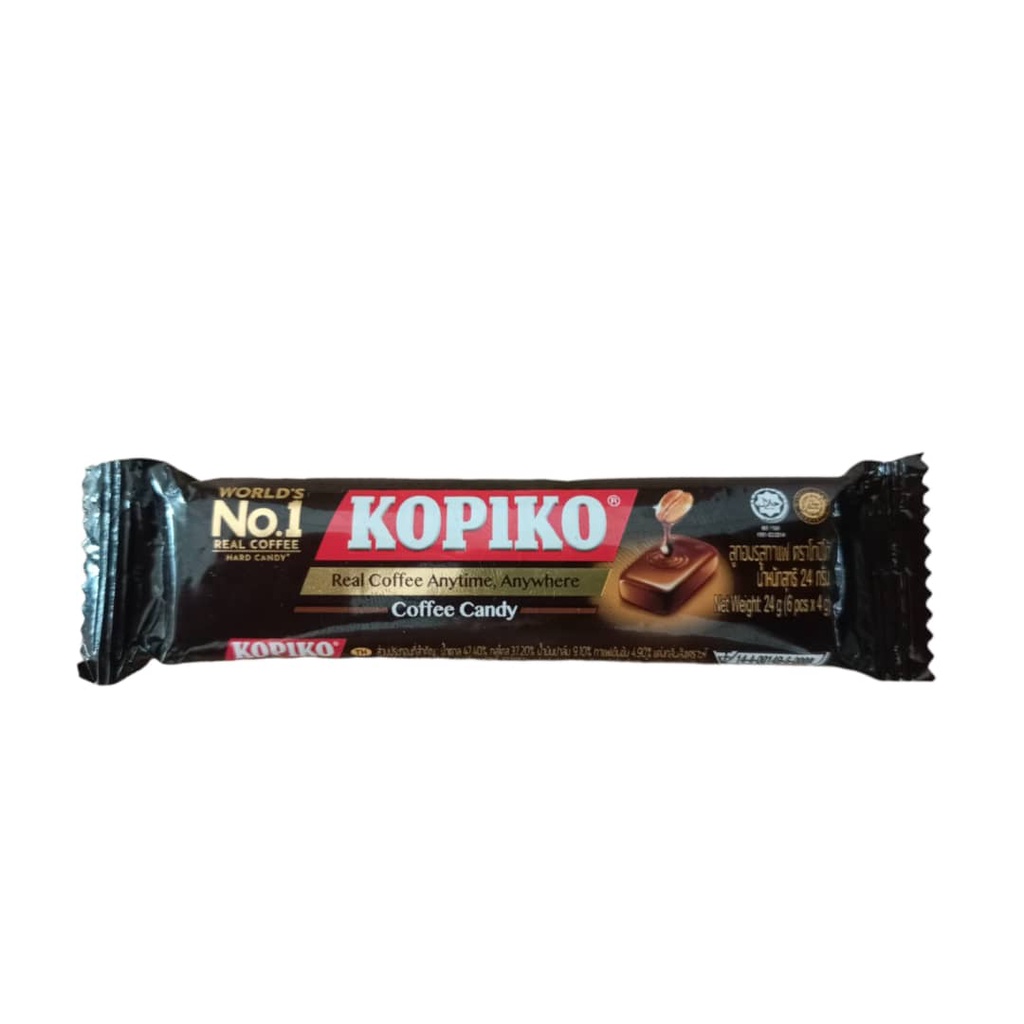 Kopiko Coffee Hard Candy Original Real Coffee Stick Pack 24g / Blister ...
