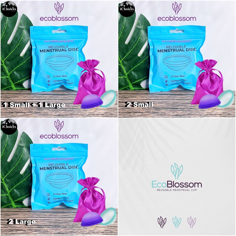 [EcoBlossom] Reusable Menstrual Disc 2 Count Sanitary Cup Routine ...