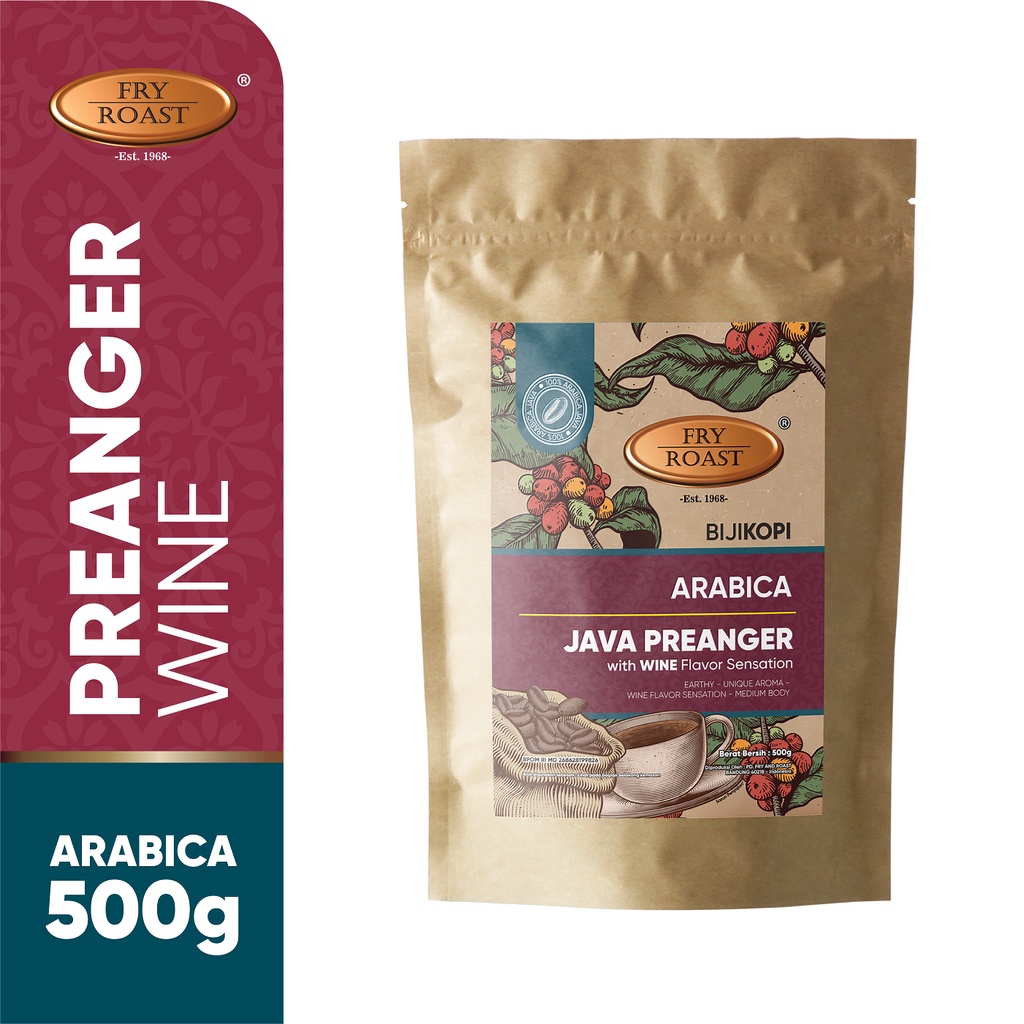 Arabica JAVA PREANGER WINE PROCESS Coffee 500 GR Seeds And Powder ...