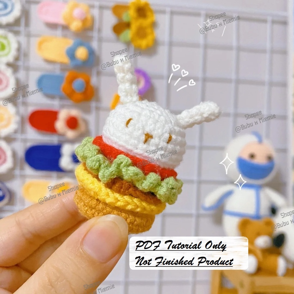 [EPattern] Amigurumi Crochet Tutorial- Cutie Bunger Rabbit Pattern/PDF ...