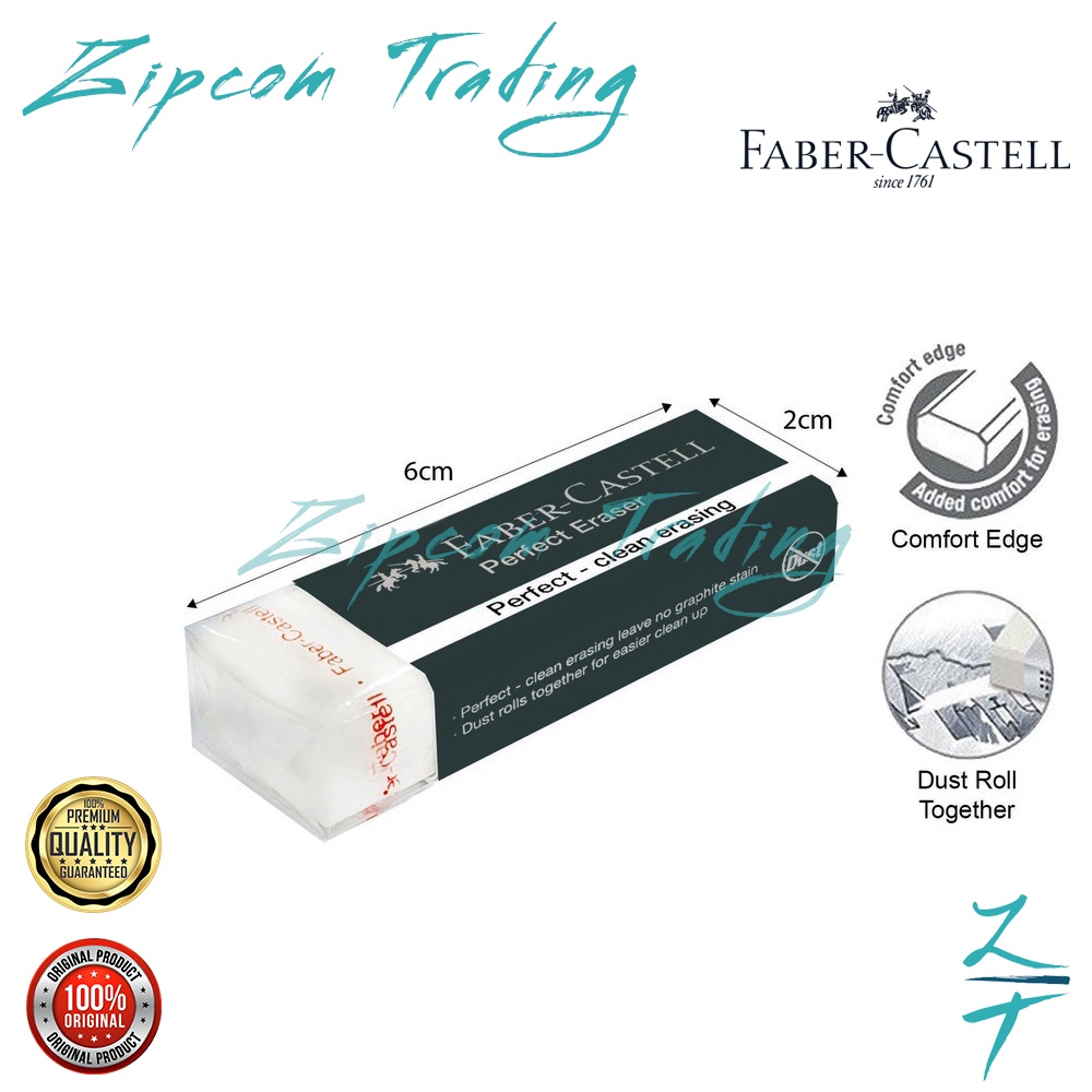 FABER CASTELL Perfect Eraser / Radierer Dust Free Eraser | Shopee Malaysia