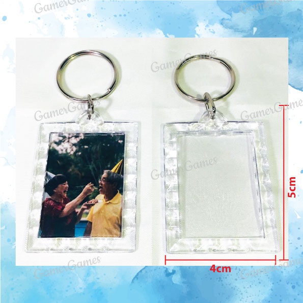 CUSTOMIZED KEYCHAIN GAMBAR DEPAN BELAKANG (ADD YOUR OWN PHOTO) KEYCHAIN ...
