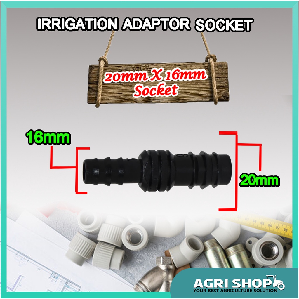 Agrishop 16mm X 20mm Male Threaded Director Irrigation Hose Pipe ...