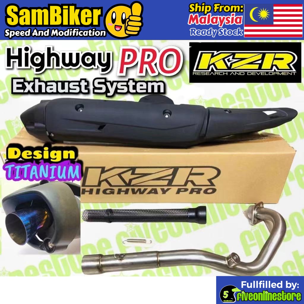 KZR Highway Pro 28MM 32MM Racing Exhaust Pipe Y15ZR VF3i185 Y15 VF3i ...