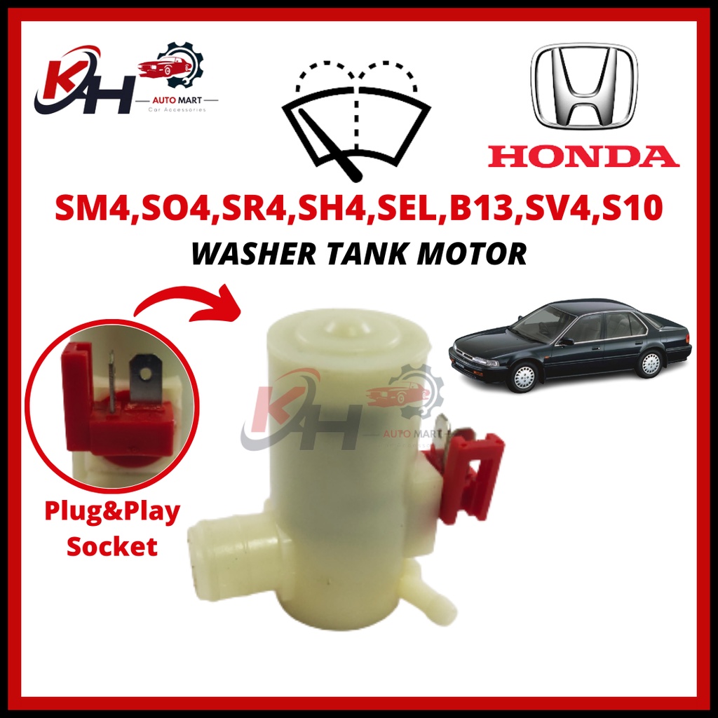HONDA CITY ACCORD CIVIC SM4 SO4 SR4 SH4 Washer Tank Motor Air Wiper ...