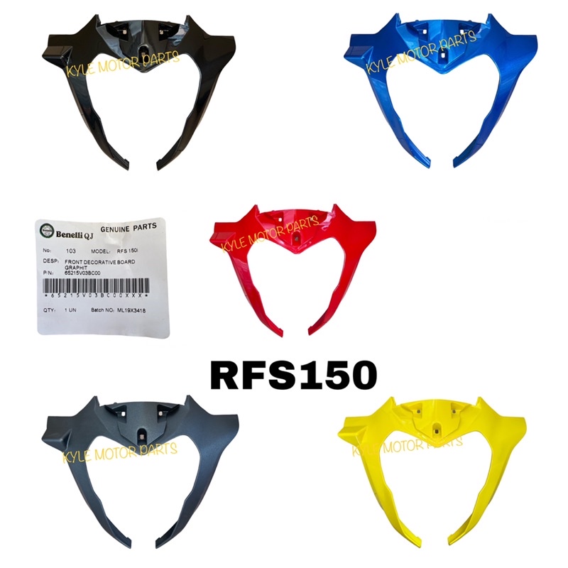 BENELLI RFS150 FRONT DECORATIVE BOARD ORIGINAL 100% | Shopee Malaysia