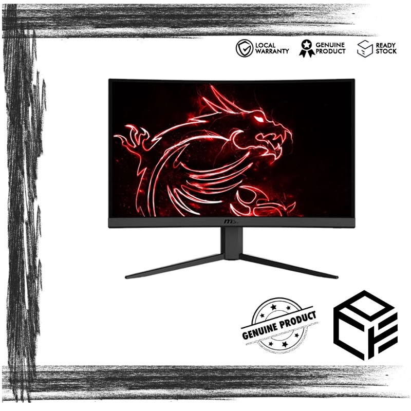 MSI 24'' OPTIX G24C4 GAMING MONITOR ( CURVED / 144HZ / FREESYNC ...