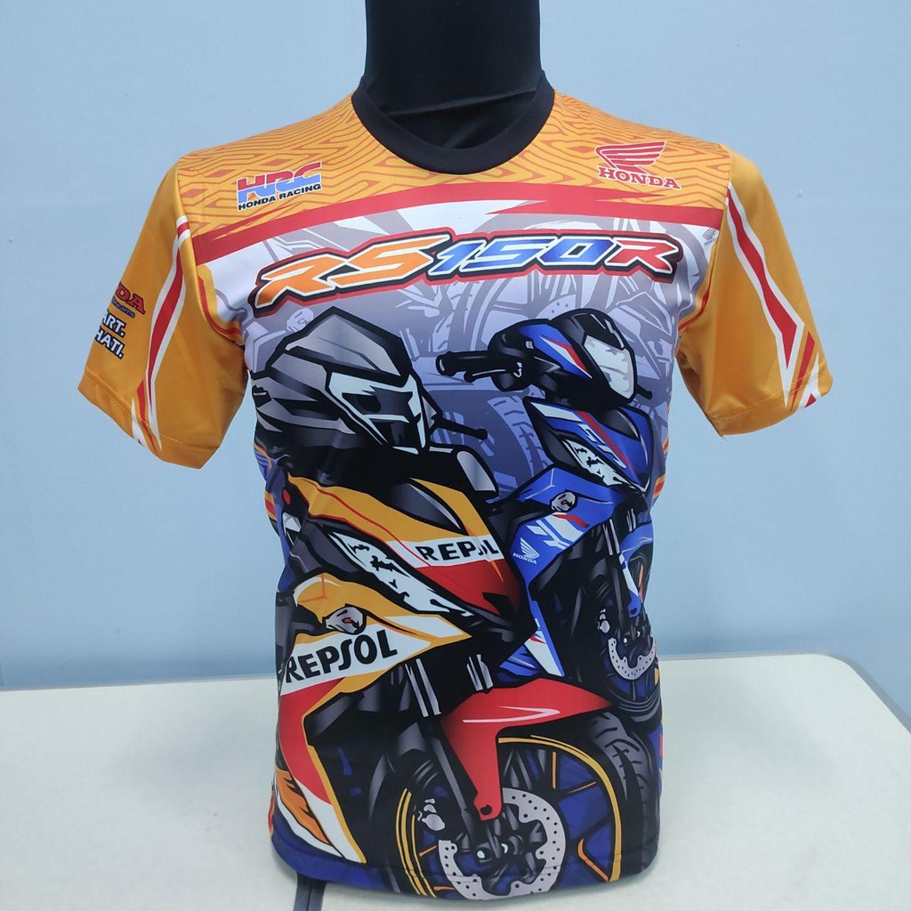 Motorcycle T-Shirt Honda RS150R (Baju Motor Sublimation) rs150 rs150r ...