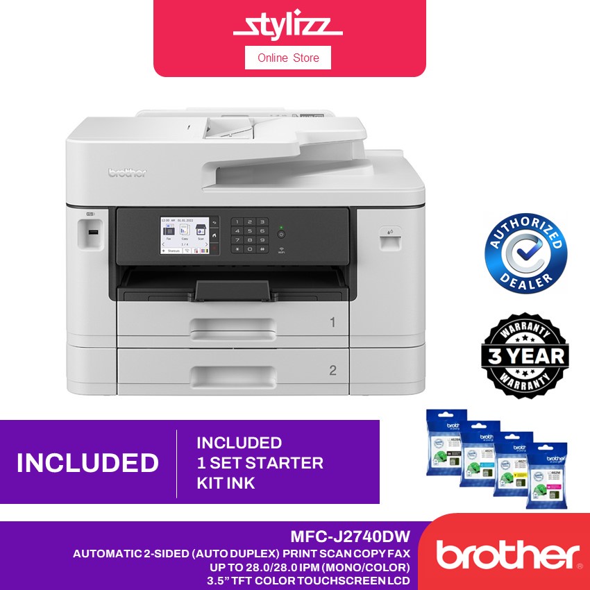 Brother MFC-J2340DW MFC-J2740DW All In One Multifunction A3 Duplex Wifi ...