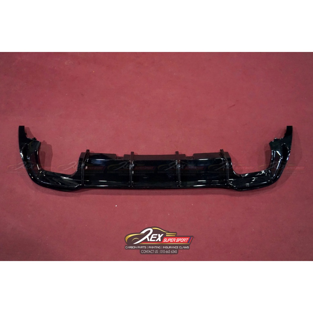 VW Volkswagen Golf Mk8 GTI R-Line Rear Diffuser Max Quad Exhaust Real ...