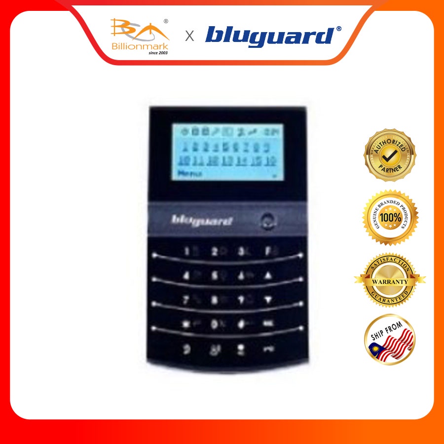 Bluguard BLU-S32-KP01 S32 Additional S32 LCD Keypad 32 Zones LCD Keypad ...