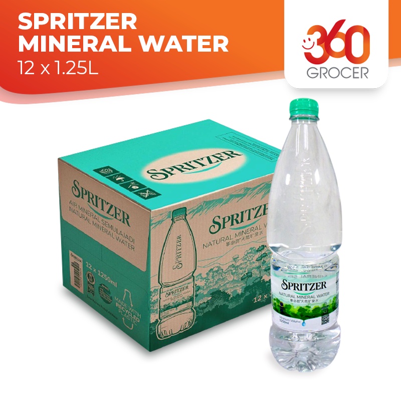 SPRITZER NATURAL MINERAL WATER - 12 X 1.25L | Shopee Malaysia